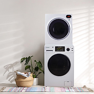 Equator ECONOMY STACKABLE 13 lbs Washer + Compact Vented Sensor Dryer 3.5cf 110V