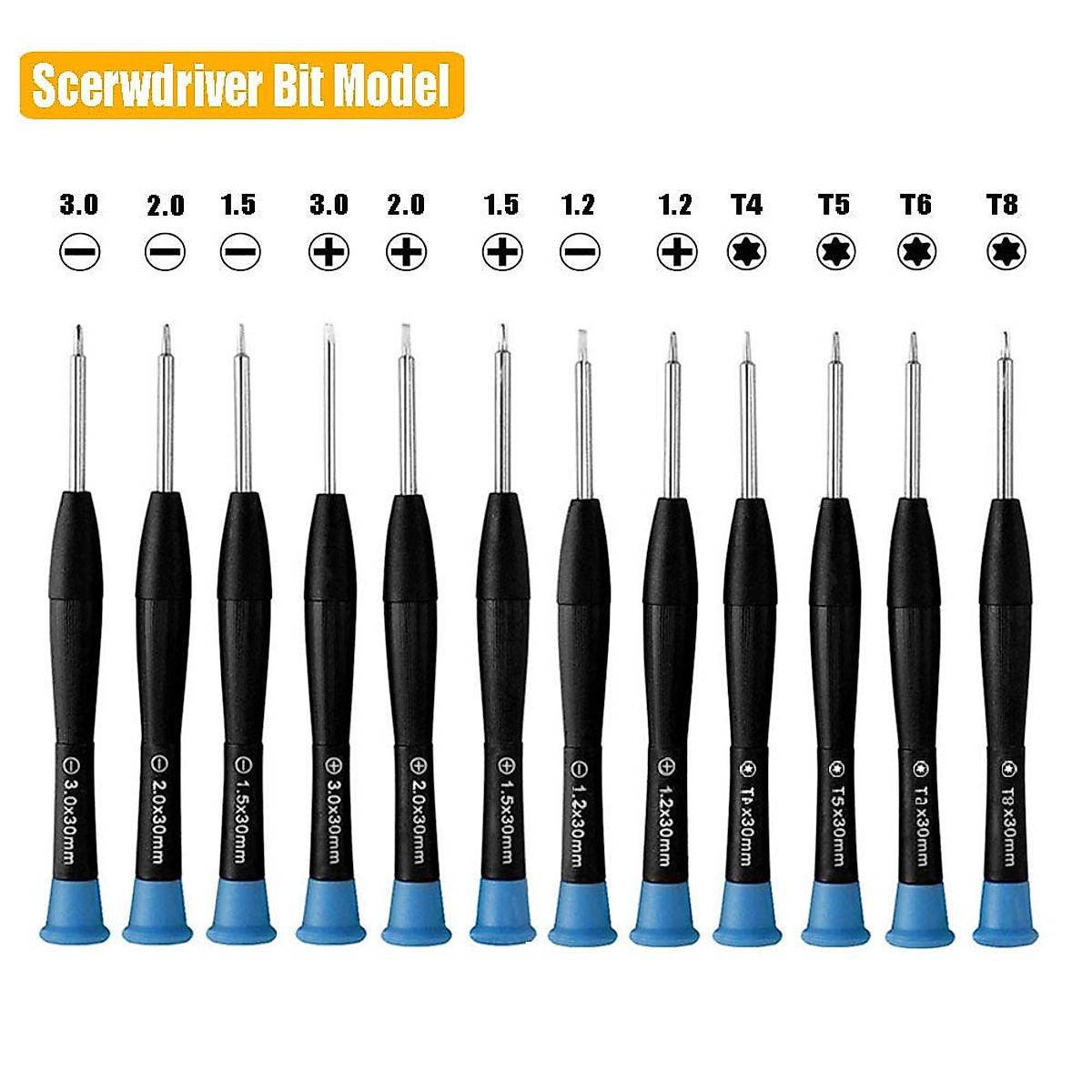 17 PCS Screwdriver Set, Screwdrivers Repair kit With different sizes of Flathead Phillips & Torx screwdriver, Professional Repair Tool for for Xbox, phone, PS4, Macbook, Watch, Electronics