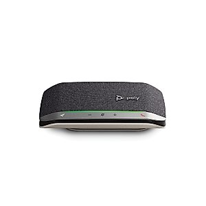 Poly Sync 20 USB-A Personal Portable Smart Speakerphone (Plantronics) - Connect to Mobile via Bluetooth, PC/Mac via Included USB-A Cable - Noise/Echo Reduction - Works w/Teams, Zoom - Amazon Exclusive