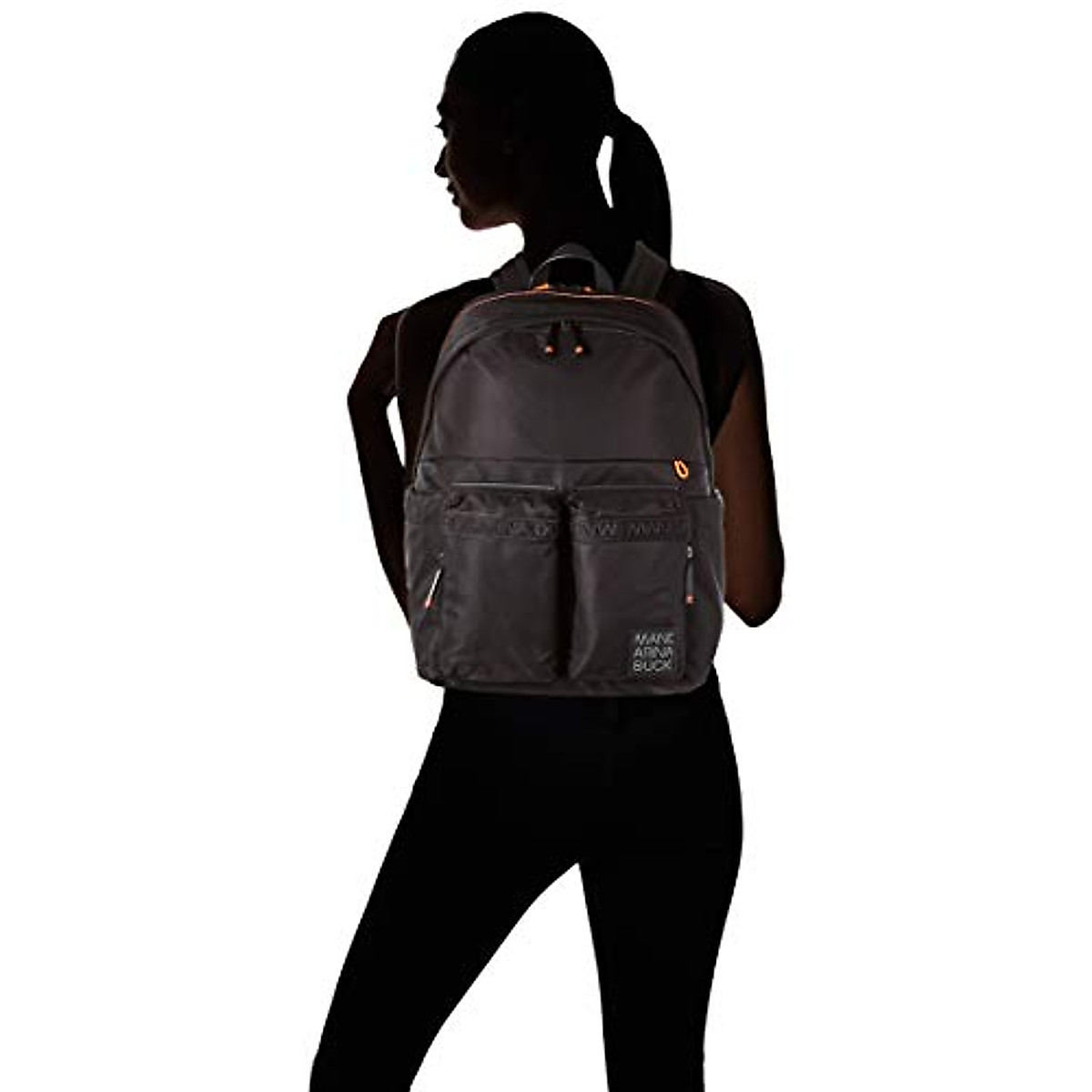 Mandarina Duck Unisex's Backpack, Black, Taglia Unica