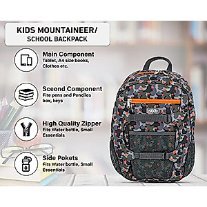 Hugger Mountaineer Backpack Lightweight Toddler Preschool Backpack for Boys ,Girls,school backpacks for kids bookbag for boy 6-8 (Desert Star Camouflage )