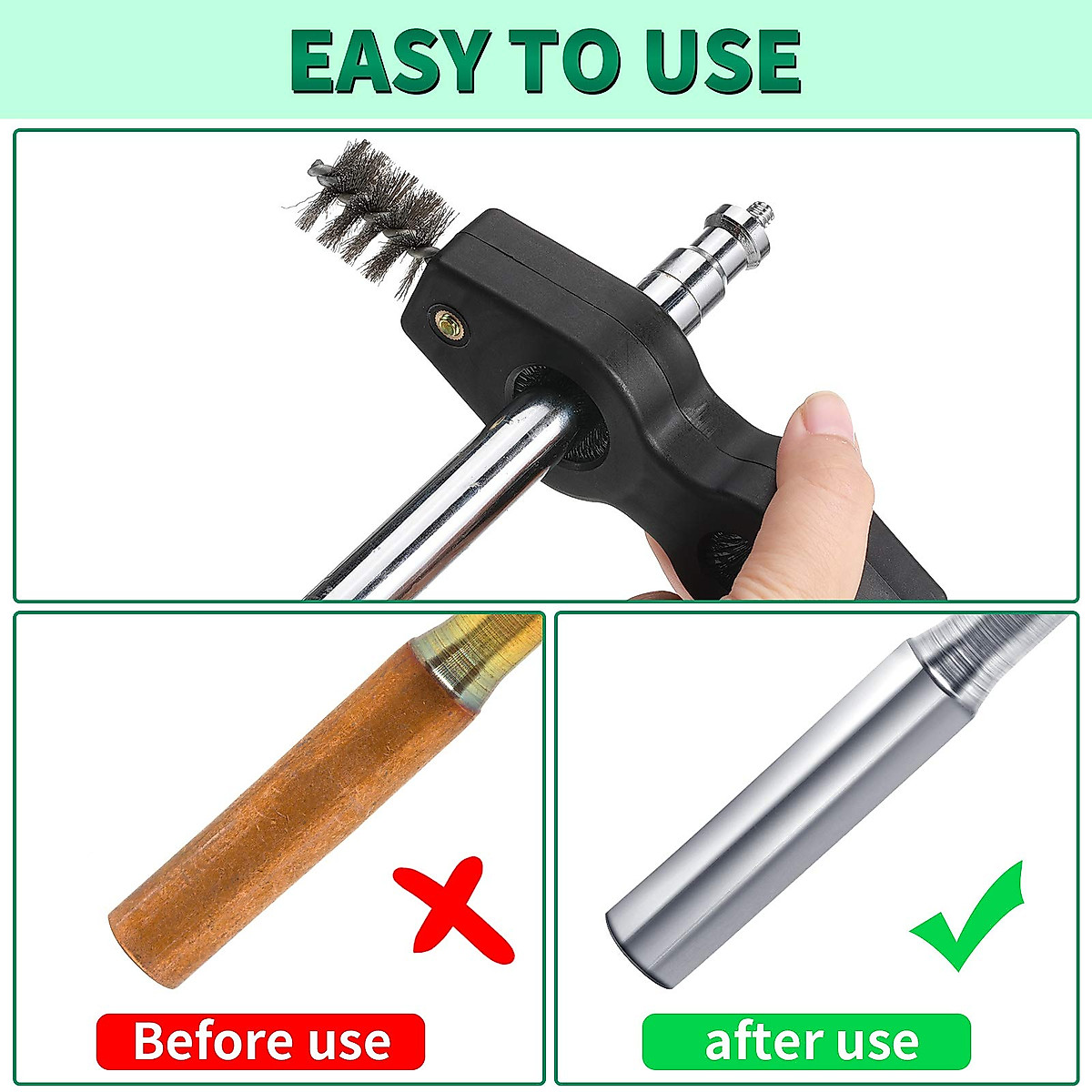 4 Pieces Copper Pipe Cleaner and Reamer Set Inner-Outer Reamer Pipe and Tube Deburring Reamer Tubing Chamfer Tool for PVC PPR Copper Brass Aluminum Pipes