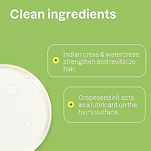 ATTITUDE Nourishing Hair Conditioner, For Dry and Damaged Hair, Naturally Derived Ingredients, Vegan Detangler, Dermatologically Tested, Grapeseed Oil and Olive Leaves, 32 Fl Oz