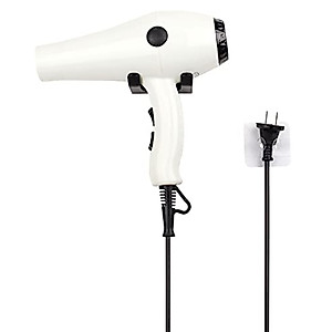 Universal Hair Dryer Bracket Wall Mount Shelf Hair Dryer Holder, Wall Mount Bathroom Hair Blow Dryer Rack, Wall Hair Dryer( Black)