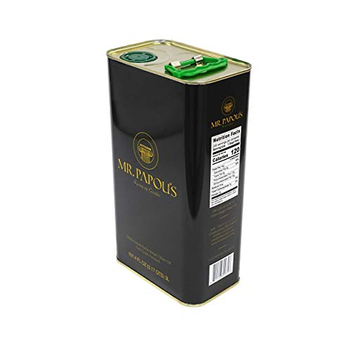 Mr. Papou's | Extra Virgin Olive Oil | First Cold Pressed | Family Owned | Harvested in Greece | 3 Liter - 101.4 fl oz (3 Liter)