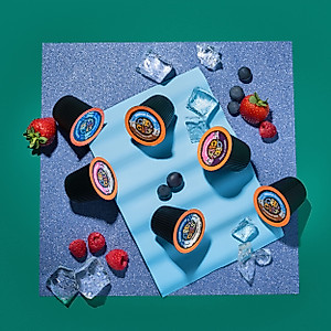 Crazy Cups Blueberry Coffee Pods Variety Pack, Magic Berries Flavored Hot or Iced Coffee Pods, Single Serve Recyclable Pods Compatible With Keurig K Cup Brewers, 24 Count