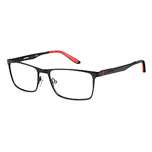Carrera Men's 8811 Rectangular Prescription Eyewear Frames, Matte Black, 55mm, 17mm