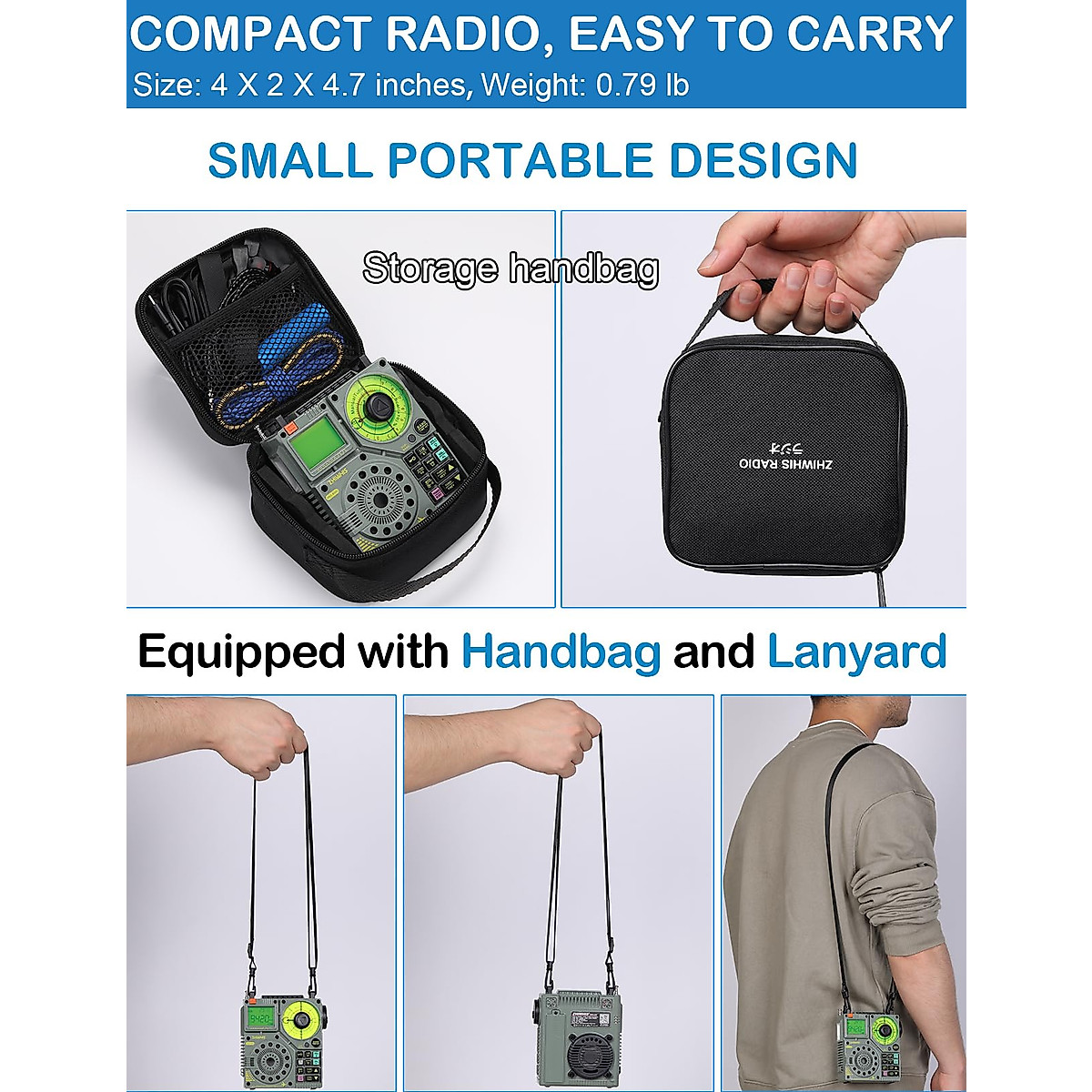 ZHIWHIS ZWS-A320: Portable Bluetooth Radio with High Quality