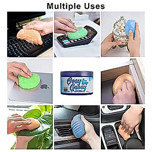 Scented Car Cleaning Gel for Detailing - Pack of 4 Biodegradable Slime for Cleaning Car Interior - Perfect Keyboard Cleaner Gel to Make Your Car Shine - Auto Interior Cleaner (5.6oz/pcs)