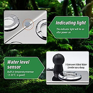 NAOEDEAH Ultrasonic Mist Maker Fogger Mushroom Fogger with Float 6 Head/8 Head/ 10 Head Mister Foggers Reptile Water Mister Pond Fogger Humidifier Supplies for Garden Greenhouse (10 Heads)