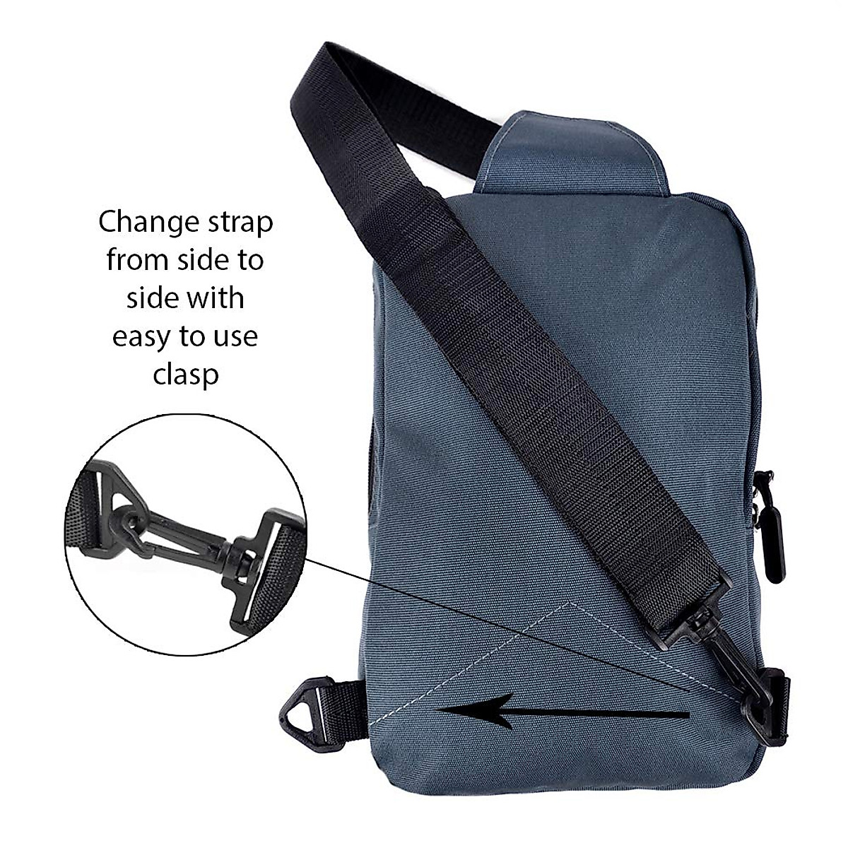 WESTEND Crossbody Canvas Sling Bag Backpack with Reversible Strap