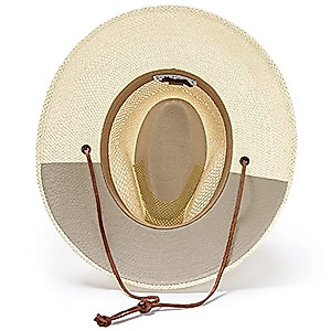 Stetson Men's Standard Stentson Airway Vented Panama Straw Hat, Natural, XX-Large