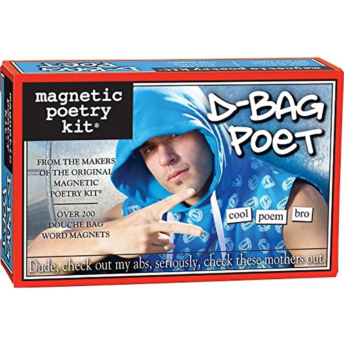 Magnetic Poetry - D-Bag Poet Kit - Words for Refrigerator - Write Poems and Letters on the Fridge