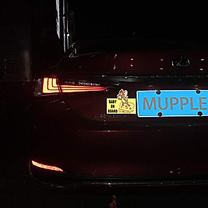 Baby on Board Sign for Car Kids Safety Baby on Board Stickers (2 Pieces) (Jerry)