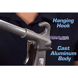 Guardair Long John 75LJ036AA Safety Air Blow Gun OSHA Compliant Alloy Nozzle with 36-Inch Aluminum Extension