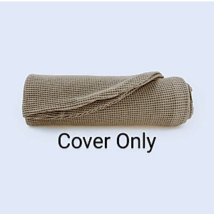 NoomiNest Baby Lounger Cover ONLY | 100% Waffle Cotton (Soft Fawn)