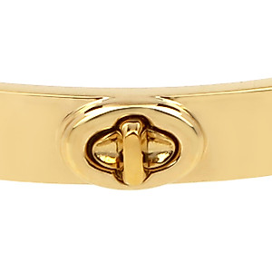 Coach Women's Turnlock Hinged Bangle Bracelet