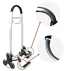 Shopping Trolley on Wheels Multi Function Shopping Cart Travel Aluminum Alloy Cart Collapsible Portable Three Rounds Lever Car Small Trailer Trolley Storage Hand Trucks,Red Wine ,Shopping Tr