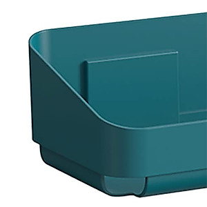 Fineget Plastic Shower Caddy Basket Shelf Large Adhesive Shower Shelves for Wall Bathroom Kitchen Bathtub Rustproof No Drilling Space Saving Shower Storage Organizer Deep Green 2 Pack
