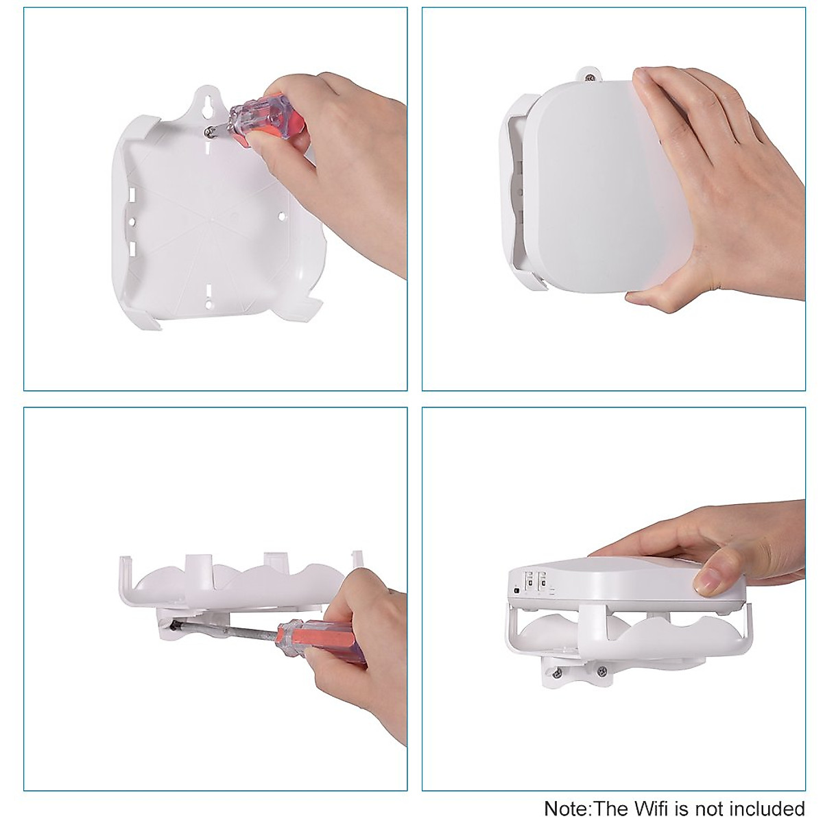 NTBL Wall Mount Bracket Ceiling Holder for eero Home WiFi and for eero Pro WiFi White（3 Pack）