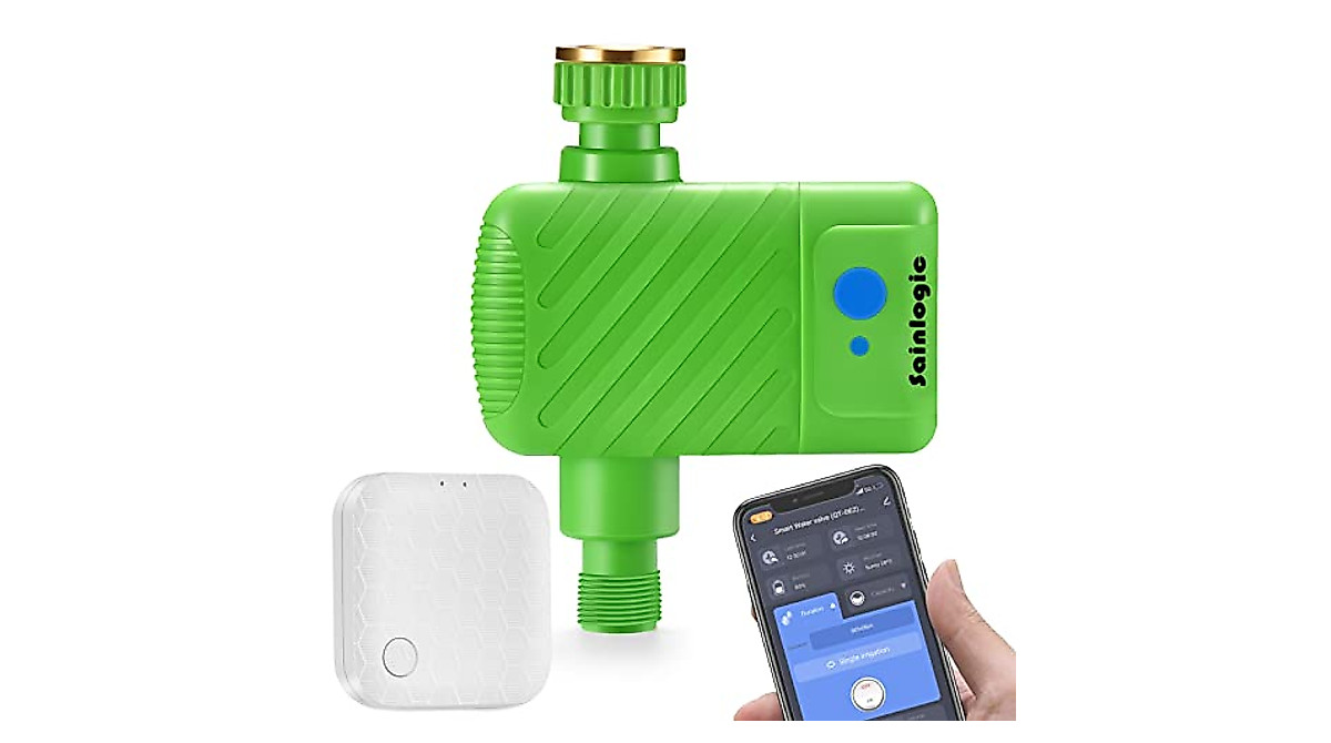 Smart Garden Sprinkler Timer with Wi-Fi Hub | Sainlogic