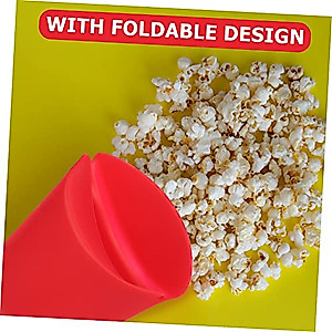 BESTonZON 8 Pcs Popcorn Popcorn Bucket Mini Treat Boxes Cake Containers Mini Cake Containers Snack Bowl Folding Popcorn Boxes French Fries Holder French Fries Boxes Cookie Cake Candy Box