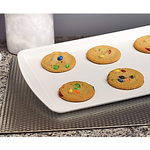 CeramaBake BC4010 Range Kleen Jelly Roll Cookie Sheet, 10 by 15-Inch, White