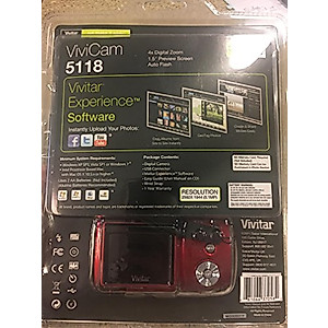 Vivitar 5118BL ViviCam 5 MP Compact System Camera with 1.5-Inch LCD Body (Blue)