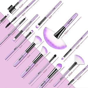 Make up Brushes, VANDER Professional 32pcs Makeup Brush Set, Makeup Brushes Set Foundation Blending Cosmetic Brush Set Kit,Purple