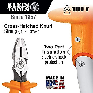 Klein Tools 33527 General Purpose Insulated Tool Kit, 1000-Volt Rated, Comes in Custom 3-Pallet Lockable Case, 22-Piece