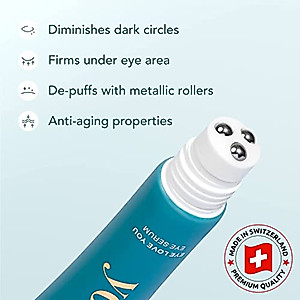 Yours Skincare Eye Serum with Caffeine and Antioxidants | Hydrates & Brightens Under Eye Area | Restores Skin Firmness and Reduces Fine Lines, Dark Circles and Puffiness - 15ml