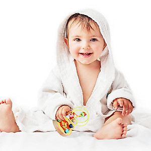 AISHUN Bead Maze Toy for Toddlers Wooden Colorful Roller Coaster Educational Circle Toys Learning Preschool Toys Birthday Gift for Boys and Girls