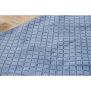 CGEAR Outdoor Travel Yoga Mat | Machine Washable Non-Slip Foldable & Portable Compact Workout Mat | Place on Yoga Mat | Exercise Mats - Folding Lightweight Yoga Mat for Women w strap 72" x 25"