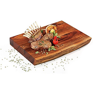 Zassenhaus Chopping Board Made of Acacia Wood, Solid Chopping Block, Wooden Chopping Board for Meat, Sustainably Grown Hardwood, Kitchen Board, 16" x 11.8" x 2"