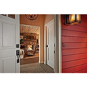 Schlage F58 ADD 622 Addison Exterior Handleset with Deadbolt, Matte Black (Exterior Half Only)
