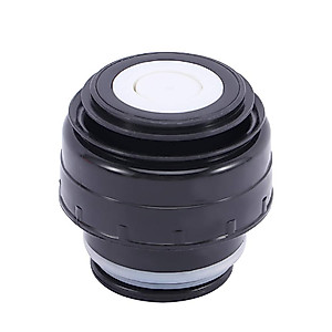 Vacuum Flask Lid Cover 4.5/5.2cm Outdoor Travel Cup Vacuum Flask Lid Portable Universal Travel Mug Accessories(5.2cm black white)