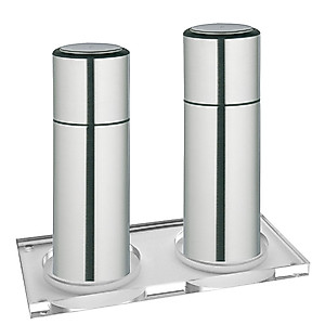 Stand / Tray for Pepper- & Salt Mill Set, Acrylic Glass (without Mills!)