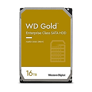 Western Digital 16TB WD Gold Enterprise Class Internal Hard Drive - 7200 RPM Class, SATA 6 Gb/s, 512 MB Cache, 3.5" - WD161KRYZ