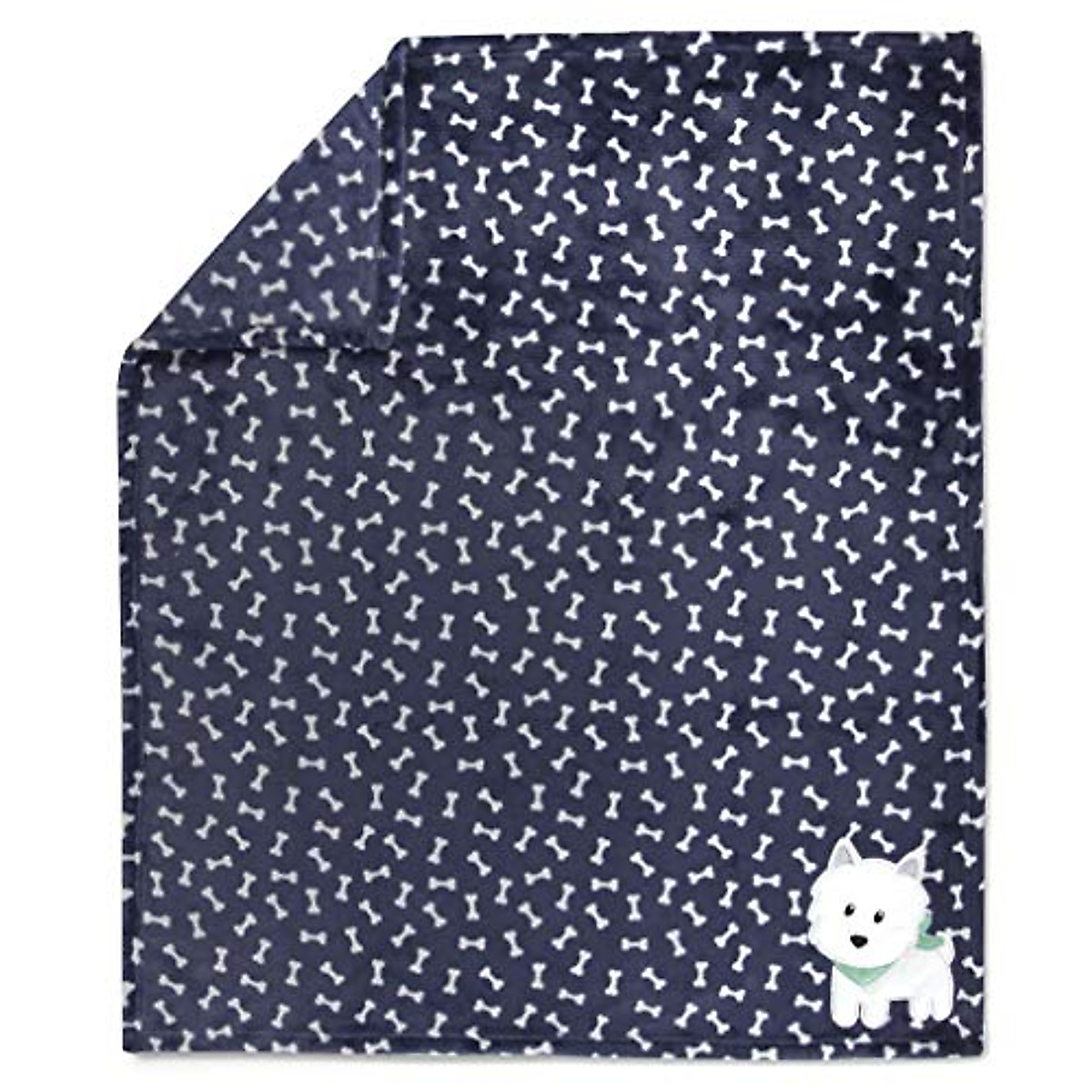 Plush Fleece Throw and Receiving Baby Blankets for Boys and Girls 30x36 (Fluffy Puppy)