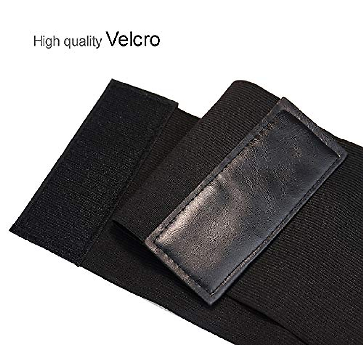 BAOKELAN Corset Belt for Women Wide Elastic Belts for Dresses Lace-up Tied Leather Waist Belts 85cm Black