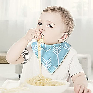 Yoofoss Baby Bibs 8 Pack Soft and Absorbent for Boys & Girls - Baby Bandana Drool Bibs