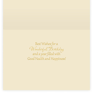 The Gallery Collection, 1 Count Card Pack, Birthday Card with Pearl Lined Envelope (Classically Elegant Birthday)