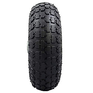 Ranch Tough 4 Pack RT310 10" Pneumatic Replacement Tires for Garden Including Gorilla Cart, Black