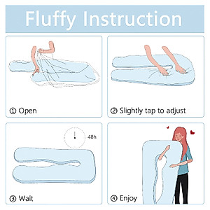 QUEEN ROSE Pregnancy Pillow, U Shaped Body Pillow for Sleeping, Maternity Pillows with Detachable Pillow for Side Sleepers Support, Grey Velvet Cover