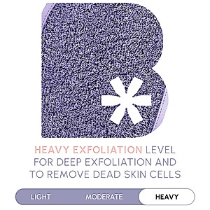 Brooklyn Botany Exfoliating Mitt for Bath and Shower – Heavy Duty Exfoliating Body Scrubber for Massage and Dead Skin Remover for Body – 1 Mitt