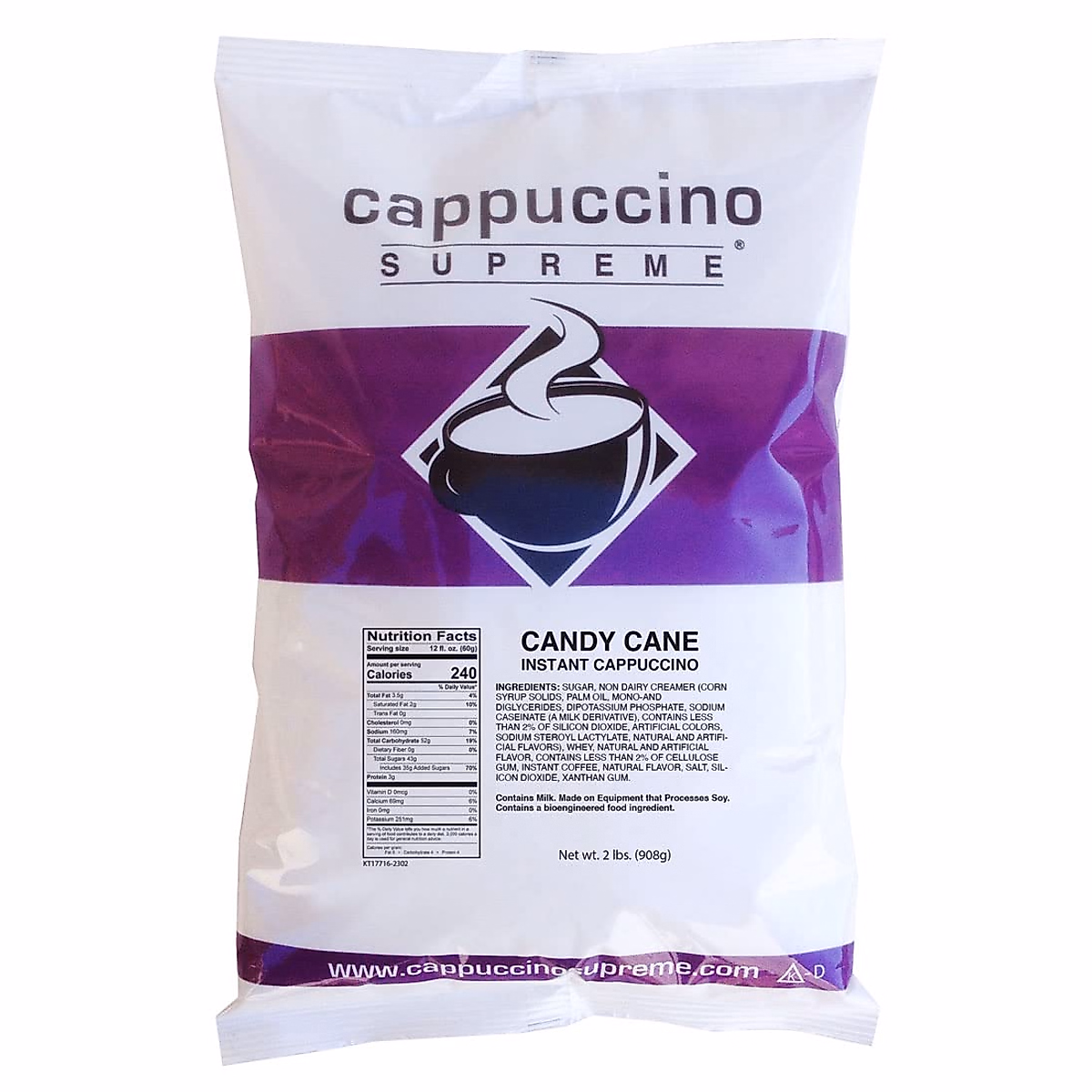 Cappuccino Supreme 2 lb bag Candy Cane Instant Cappuccino Mix