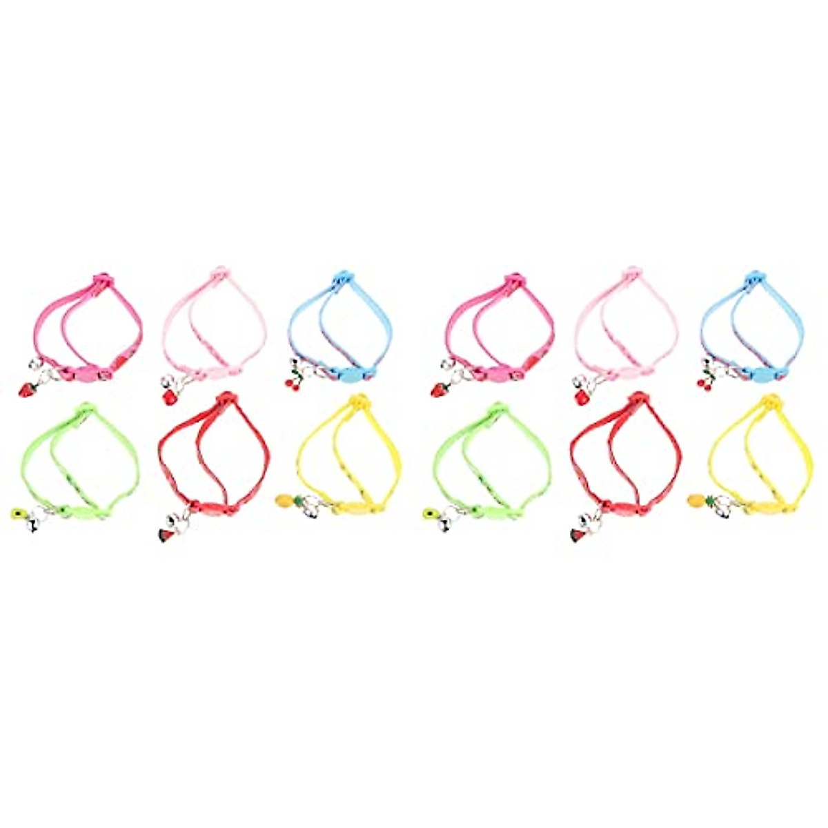 Sosoport 12pcs Fruit Style Webbing Pet Collars Dog Collars Personalized Collars Pet Supplies