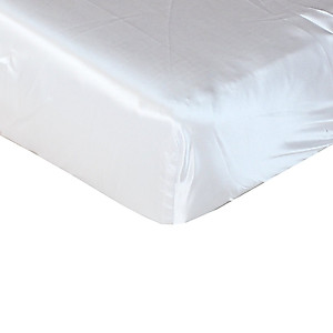 White Cloud Satin Fitted Crib Sheet - Fits Standard Crib Mattresses and Daybeds