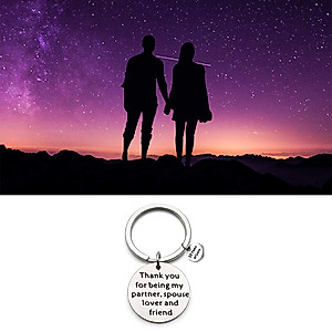 FEELMEM 25th Anniversary Present Couples Puzzle Keychain Set Of Two 25 Years Anniversary Key Chain Present For Him Her (25th)