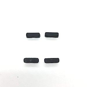 Replacement 4 PCS Rubber Feet Shell Housing Case Rubber Cover for Xbox 360 Slim (Black)